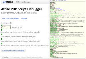 php script – Free open source php script debugger