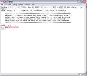 How to create a list in python with length