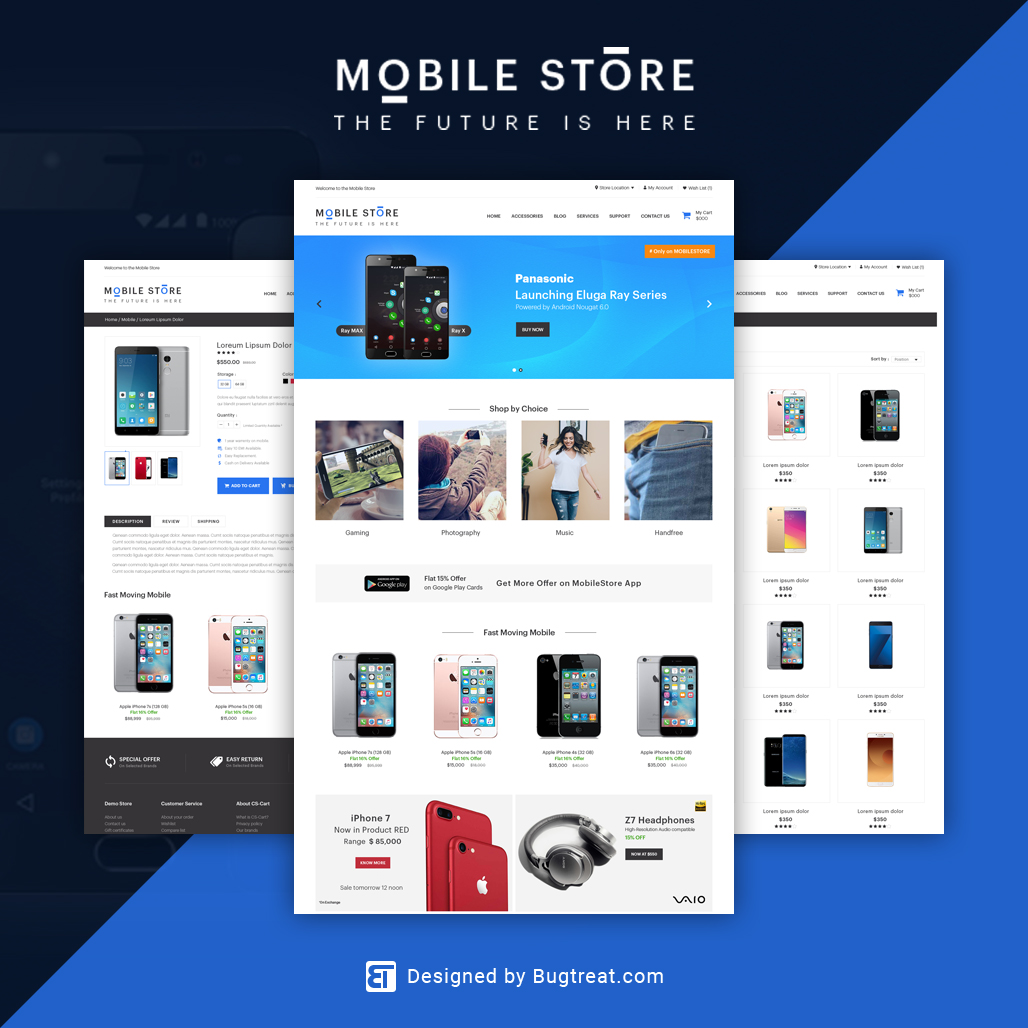 How to build an Online Mobile Phones and accessories shop?